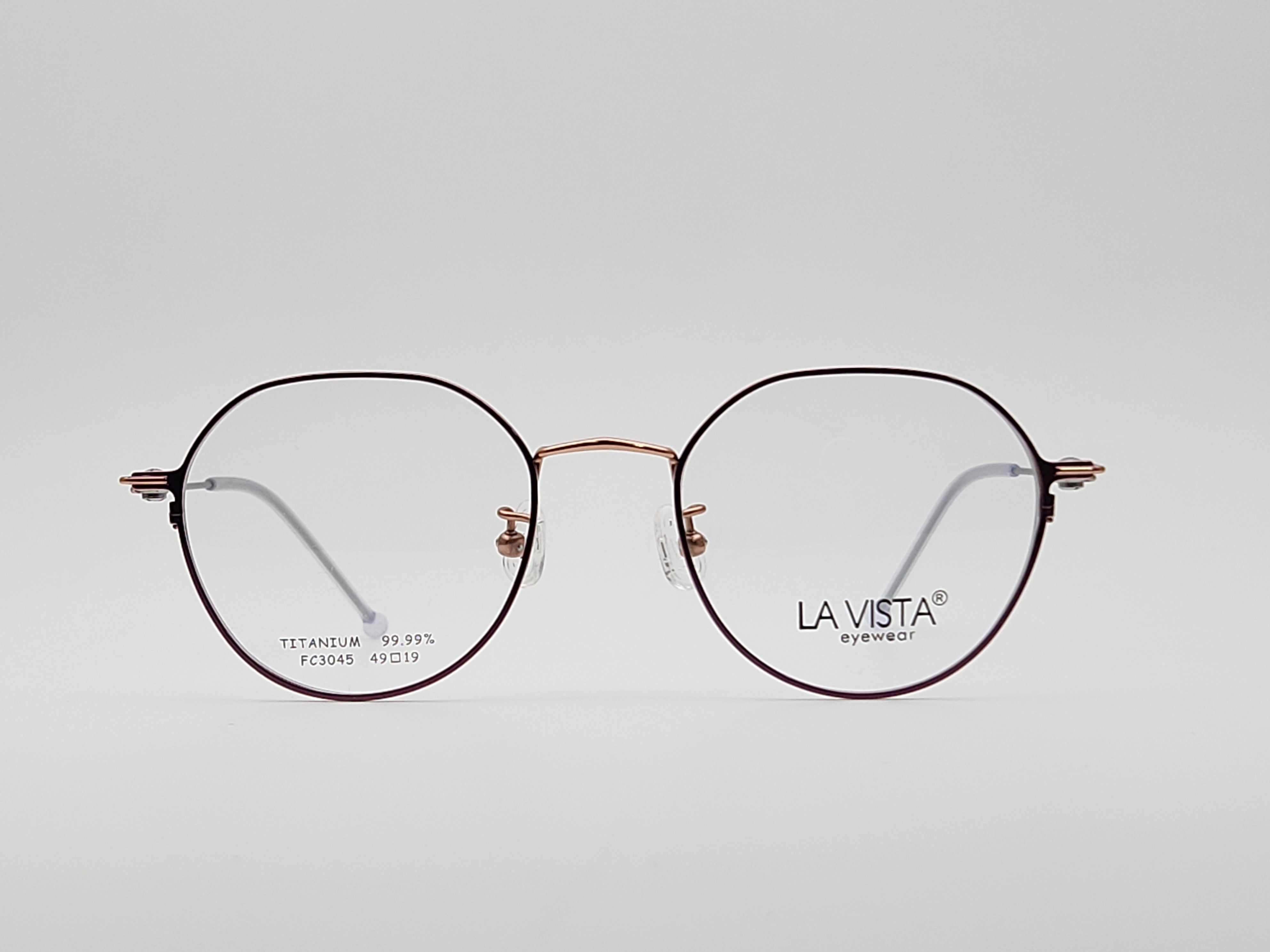 La Vista Eye Wear-Metal Titanium- Hexagonal-Gold*Purple-Mod: FC-3045-C ...